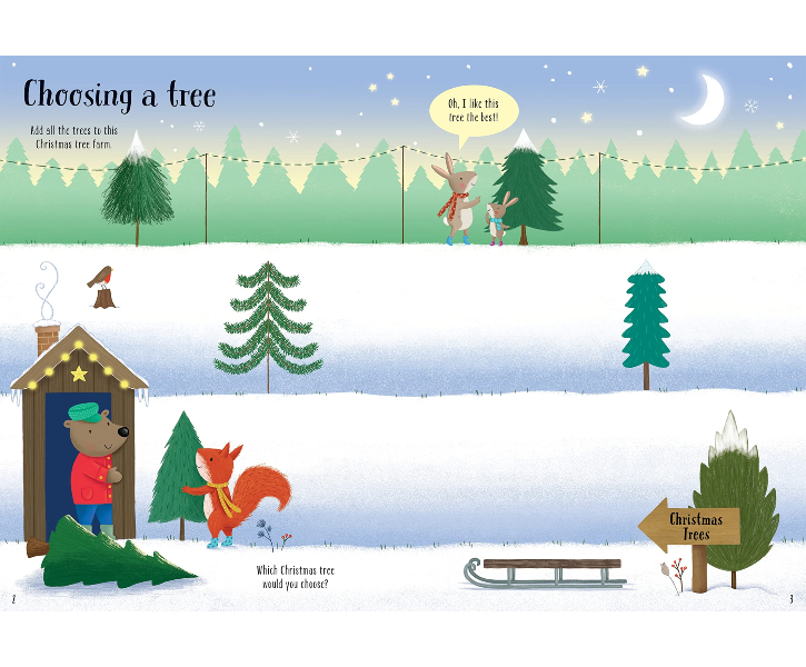 Usborne: Sparkly Christmas Trees - Bargain Book Hut Online